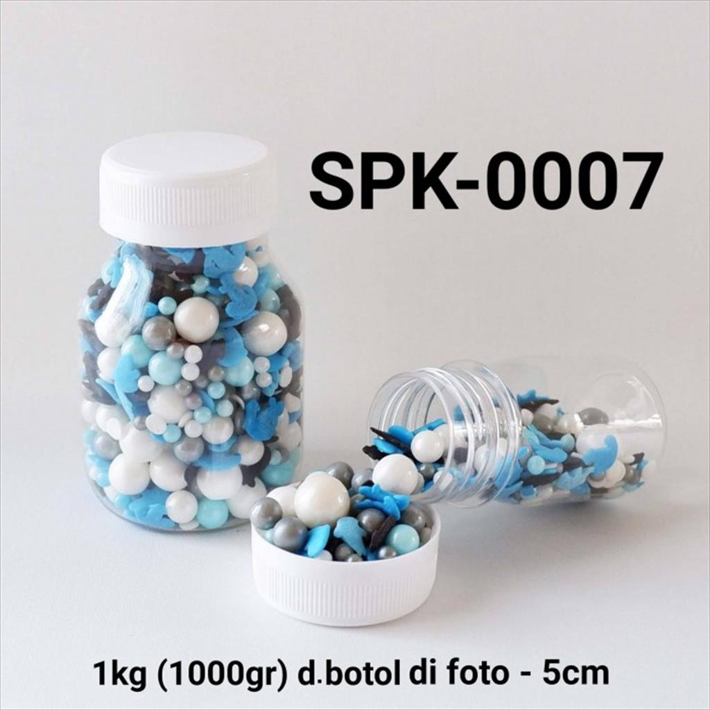 Jual SPK-0007 Sprinkles sprinkle sprinkel 1kg 1 kg kilo biru hitam ...