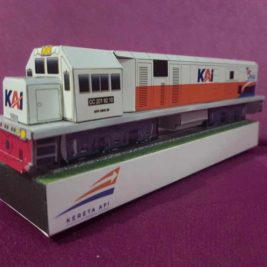 Jual DIY prakarya papercraft kereta api CC201 | Shopee Indonesia