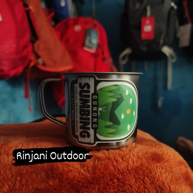 Jual Mug Cangkir Outdoor Diameter kurang Lebih 7cm Gelas Stainless ...