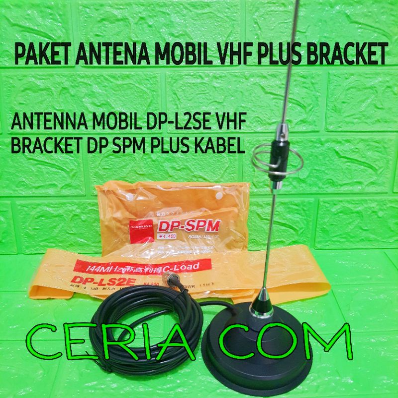 Jual PAKET ANTENA RIG MOBIL VHF DP L2SE VHF PLUS BRACKET MAGNET DP SPM ...