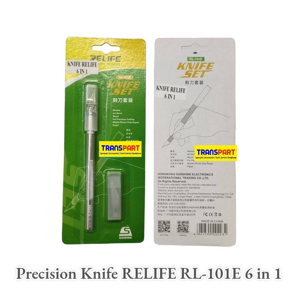 Jual Tools Precision Knife RELIFE RL-101E 6 in 1 Pisau IC | Shopee Indonesia