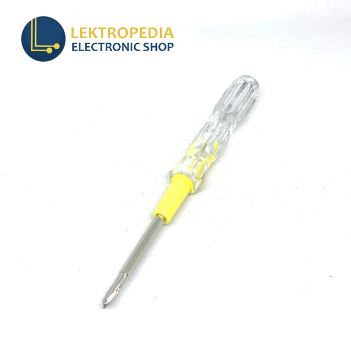 Jual Obeng Tespen Listrik Viper Kuning Plus minus Bolak Balik | Shopee ...