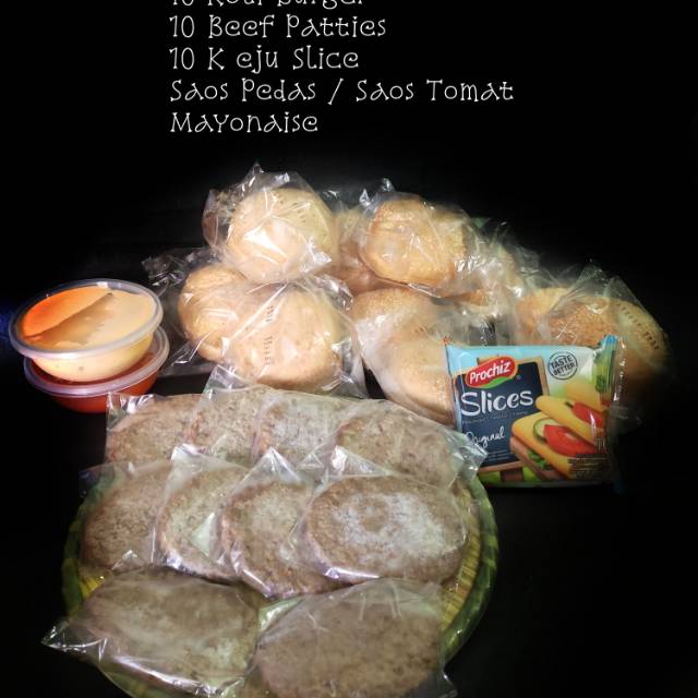 Jual Paket Burger, paket hemat, paket beef patties | Shopee Indonesia
