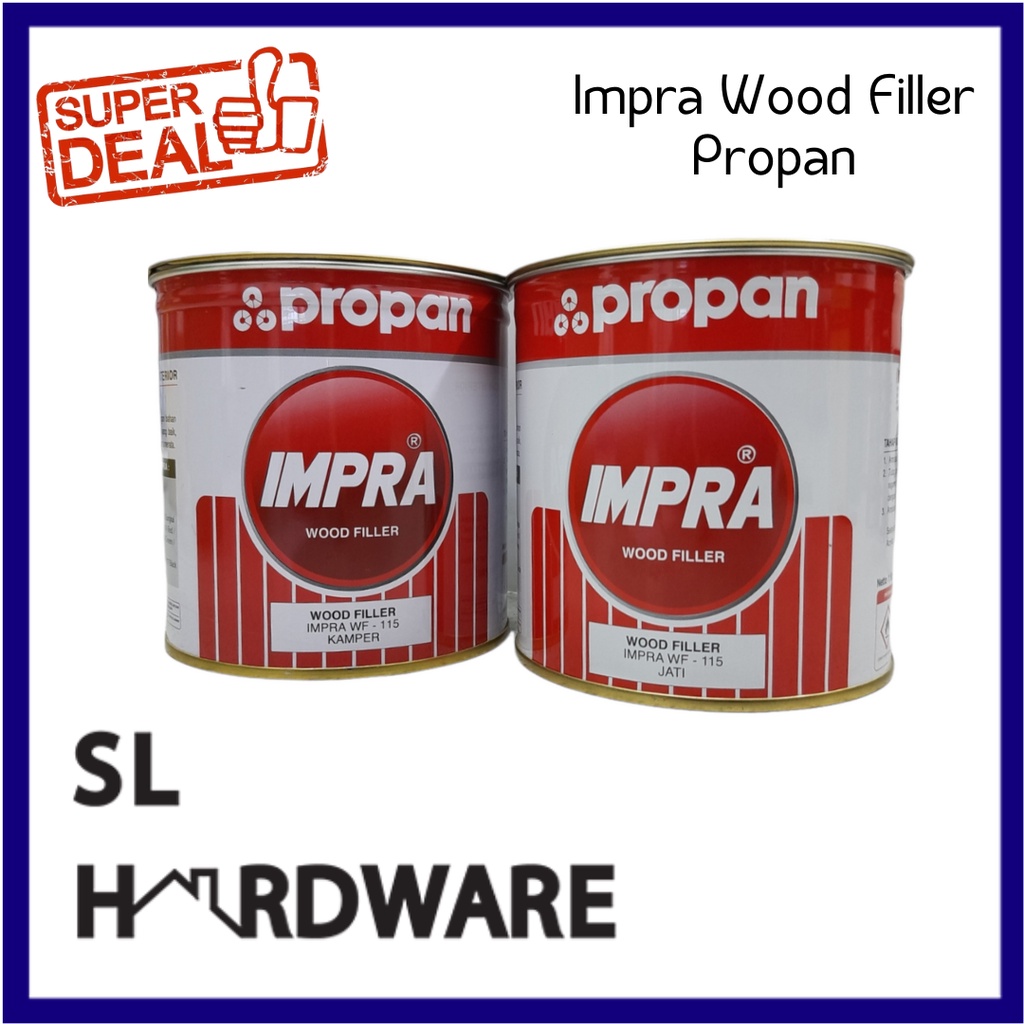 Jual Impra Wood Filler Dempul Kayu Impra Jati Kamper Propan 1 KG ...
