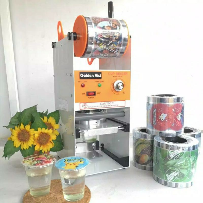 Jual Mesin Cup Sealer Golden Vist D8./ Nagako Mesin Press Gelas Minum ...