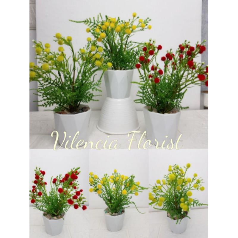 Jual TANAMAN BUNGA HIAS PALSU PLASTIK RANGKAI PAJANGAN HIASAN MEJA ...