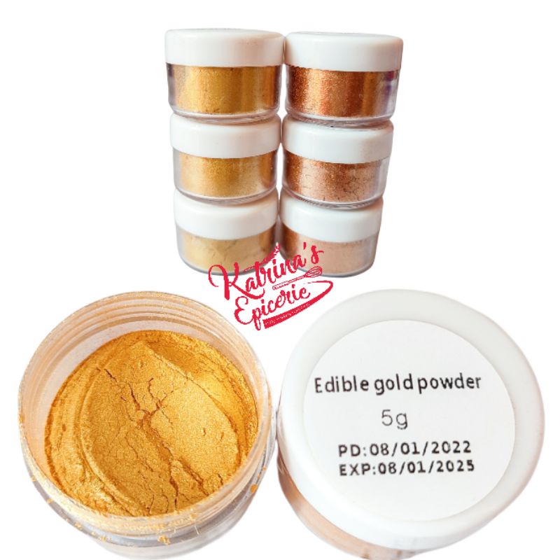 Jual Edible Gold Glitter 3 Gram Serbuk Emas Untuk Hiasan Kue Bisa ...