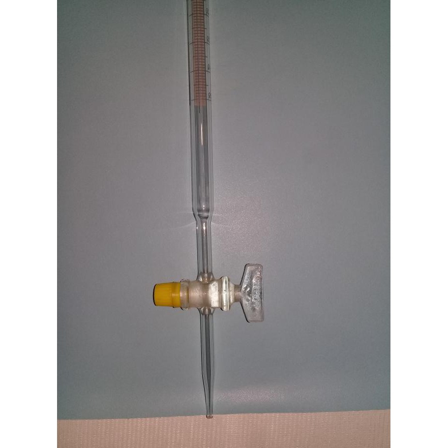 Jual buret 25 ml, kran Glass, PYREX, ex RRC | Shopee Indonesia