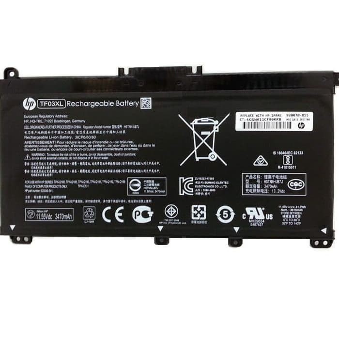 Jual Baterai Original HP Pavilion 15-CD TPN-C131 14-BF011TX HT03XL ...