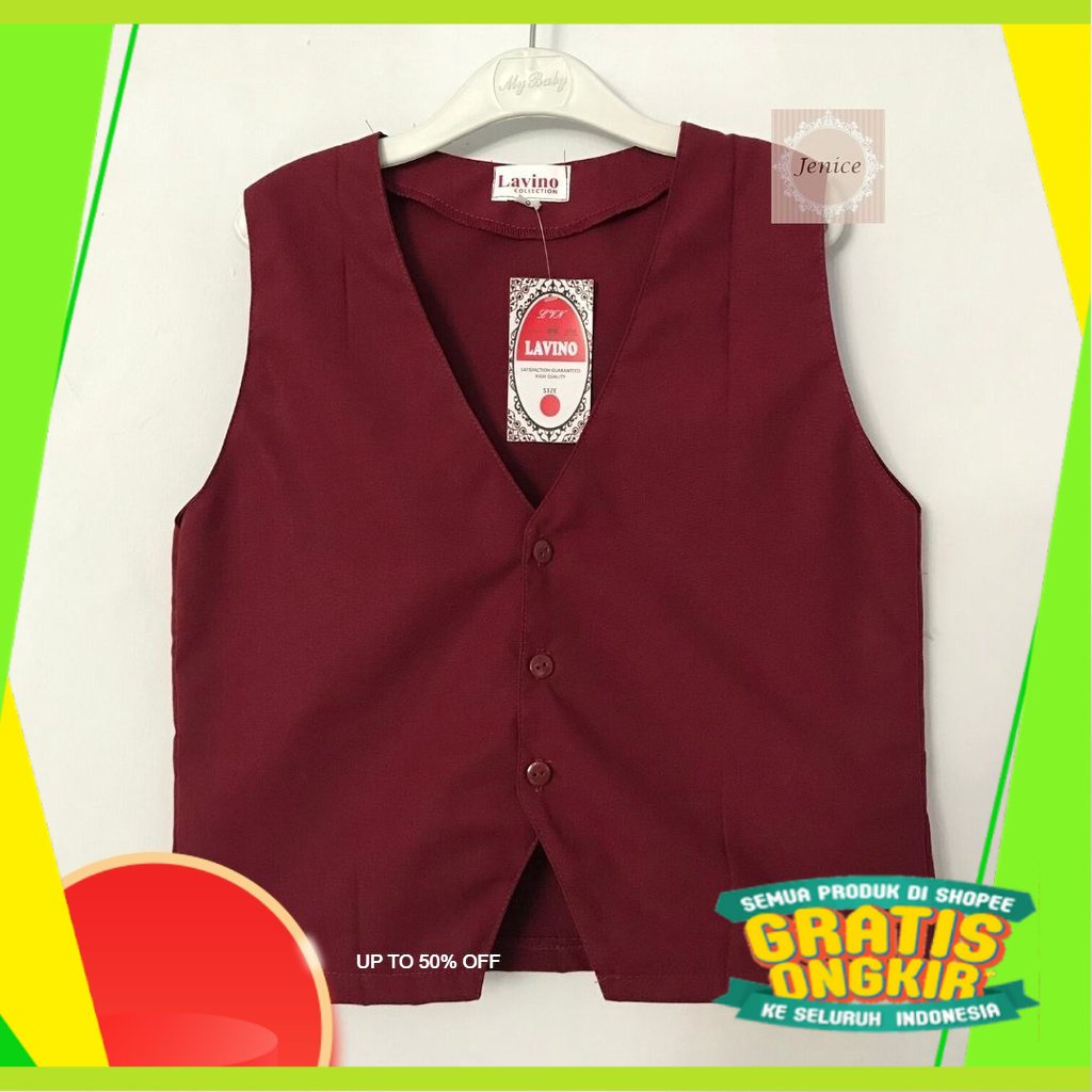 Jual Masuk SEKOLAH 2022 Seragam Sekolah Rompi SD Merah Perempuan / Laki ...