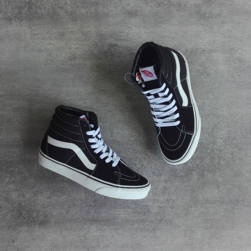 Jual Vans Sk8 High Classic Black White Original And Resmi Navya