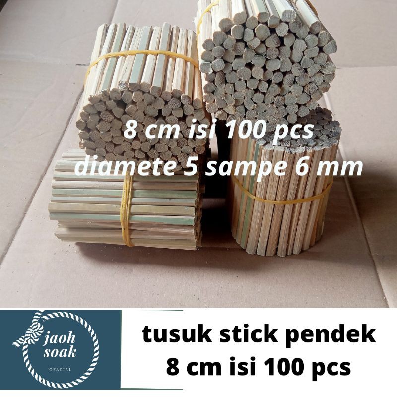 Jual Tusuk stick pendek / 8 cm isi 100 pcs | Shopee Indonesia