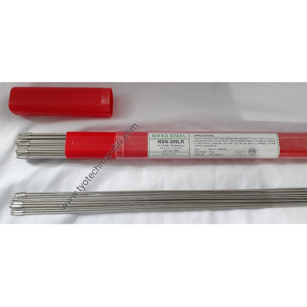 Jual Kawat Las Argon Filler Rod Stainless NSN-309LR NIKKO Dia 2.4mm / 1 ...
