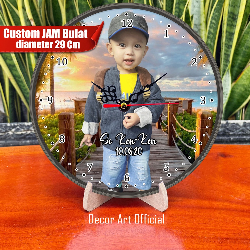 Jual Custom Jam 30 CM + Standing Siap Pasang Bebas Request Desain Suka ...
