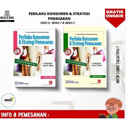 Jual Paket Buku PERILAKU KONSUMEN & STRATEGI PEMASARAN Edisi 9 Buku 1 & Buku 2 by J. Paul Peter ...