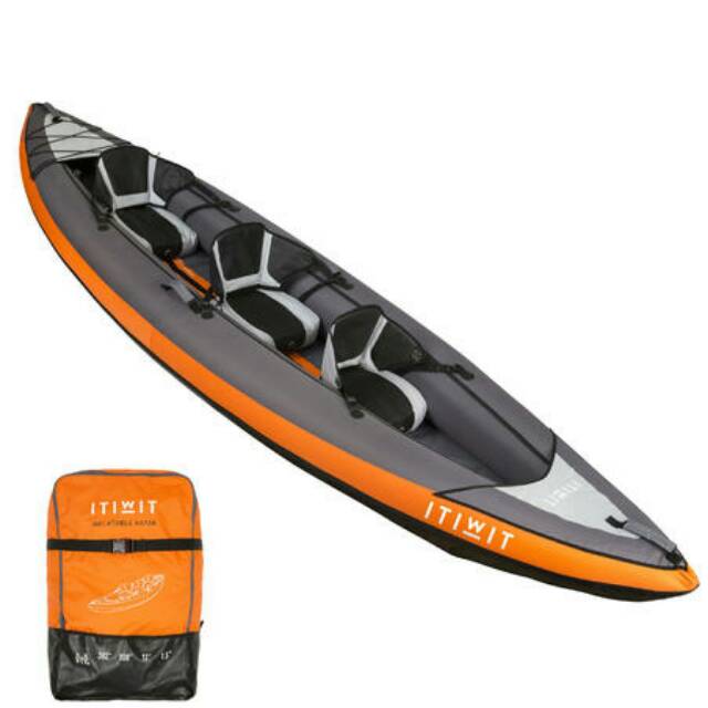 Jual Kayak Kano Cano Canoe Perahu Karet Inflatable Kapasitas 3 Seat ...