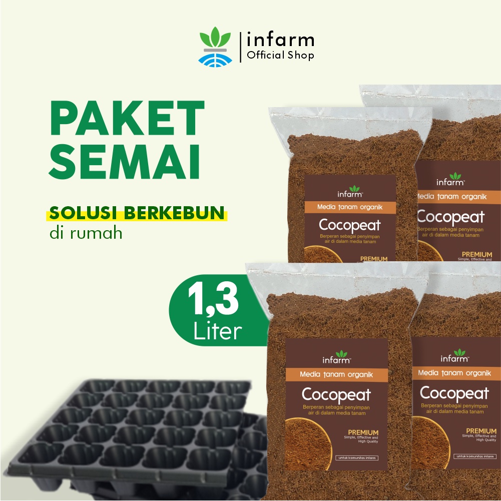 Jual INFARM - Paket Semai Tanaman Organik Hidroponik Lengkap Tray Semai ...