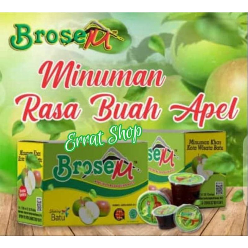 Jual (1 dus isi 18 cup) Minuman Sari Apel BROSEM Oleh Oleh Khas Batu ...