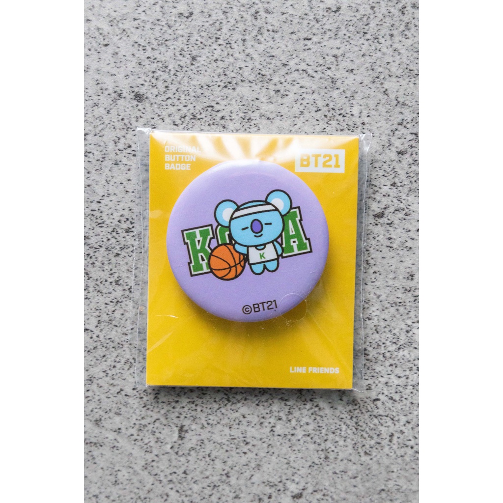 Jual BT21 Koya Original Button Badge official Family Mart Merchandise | Shopee Indonesia