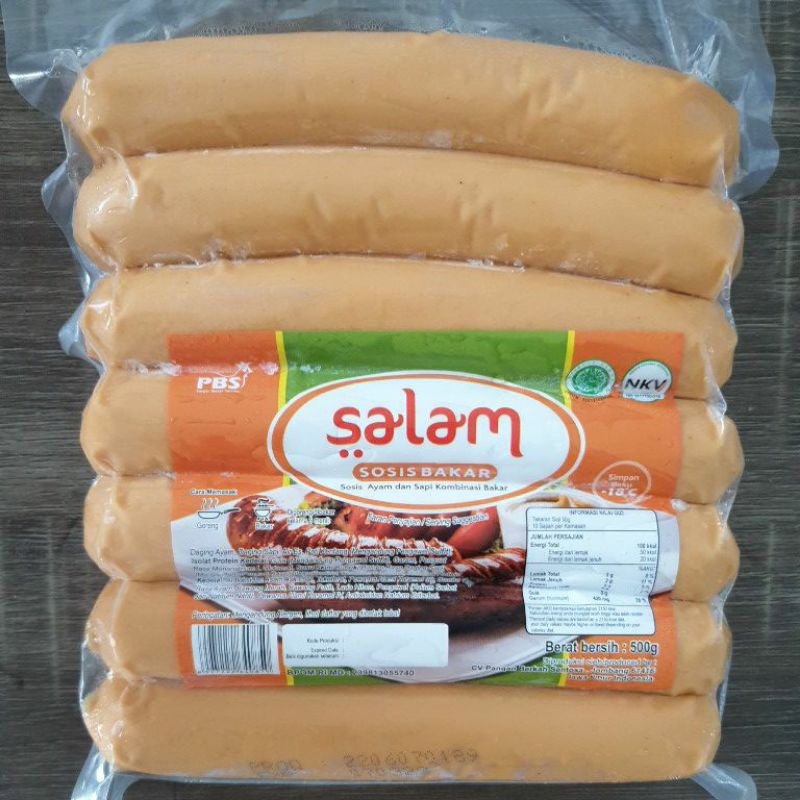 Jual Salam Sosis Ayam dan Sapi Jumbo Bakar 500gr | Shopee Indonesia
