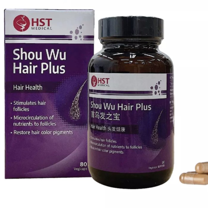 Jual Purbasa_Raa Hst Medical Shou Wu Hair Plus 80 Caps ( Vitamin Rambut ...