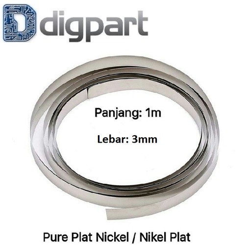 Jual Pure nickel plat 3mm for baterai 18650 nikel plat solder | Shopee ...