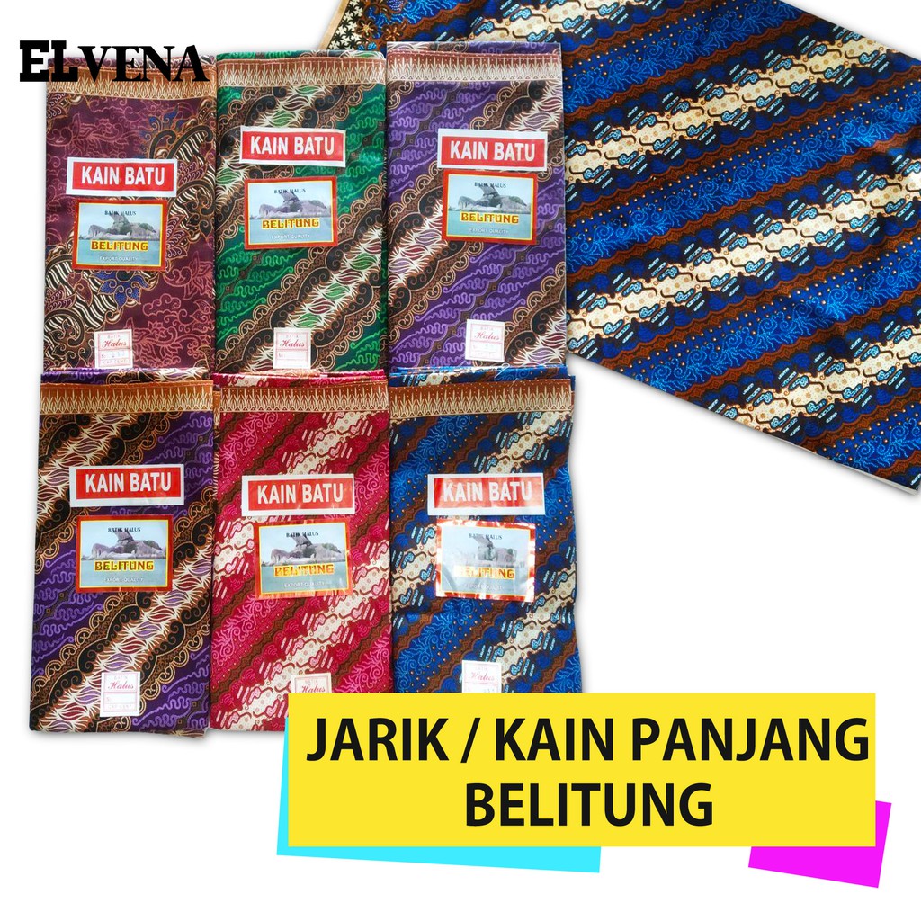 Jual Kain jariK batik BELITUNG kain panjang batik /jarik batu MURAH | Shopee Indonesia