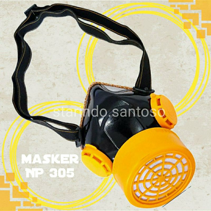 Jual MASKER NP 305 respirator filter anti asap debu kotoran kimia ...