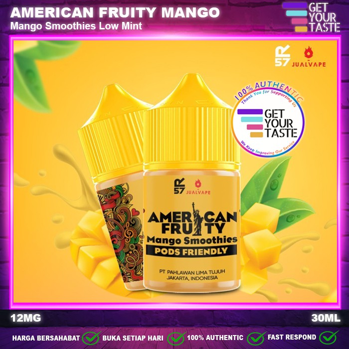 Jual Liquid American Fruity Mango Pods Friendly 30ML by Hero57 | Shopee ...