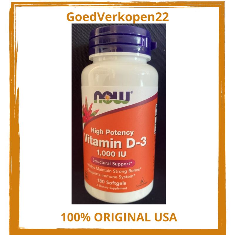 Jual now vitamin d3 1000 iu 1000iu - now foods vitamin d3 1000 iu | Shopee Indonesia
