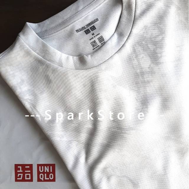 Jual [NEW][BARU] Uniqlo T Shirt Dry-EX Crew Neck Putih Meguru Yamaguchi | Shopee Indonesia