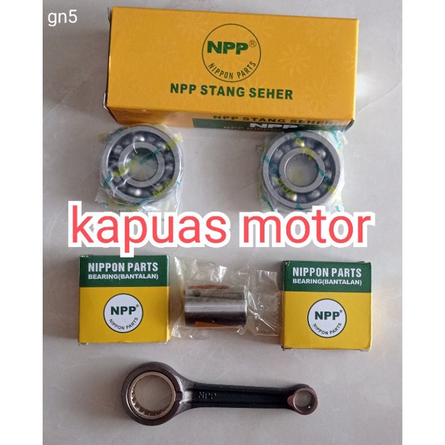 Jual Stang Seher conrod plus bearing kruk as legenda supra fit revo 100 original npp | Shopee ...