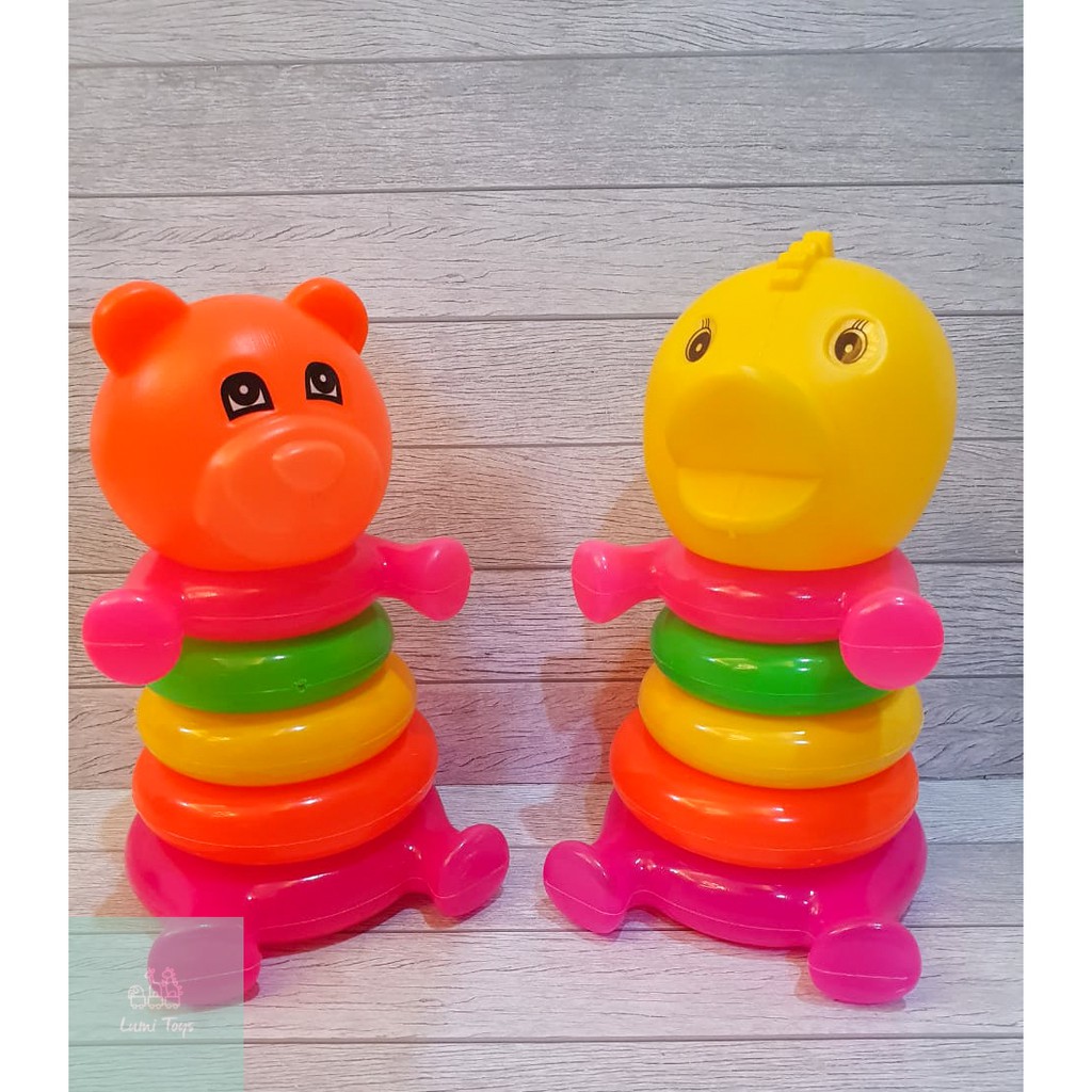 Jual Mainan Anak Edukasi Berhitung 5 Ring Donat Panda Bebek Duck Donut ...