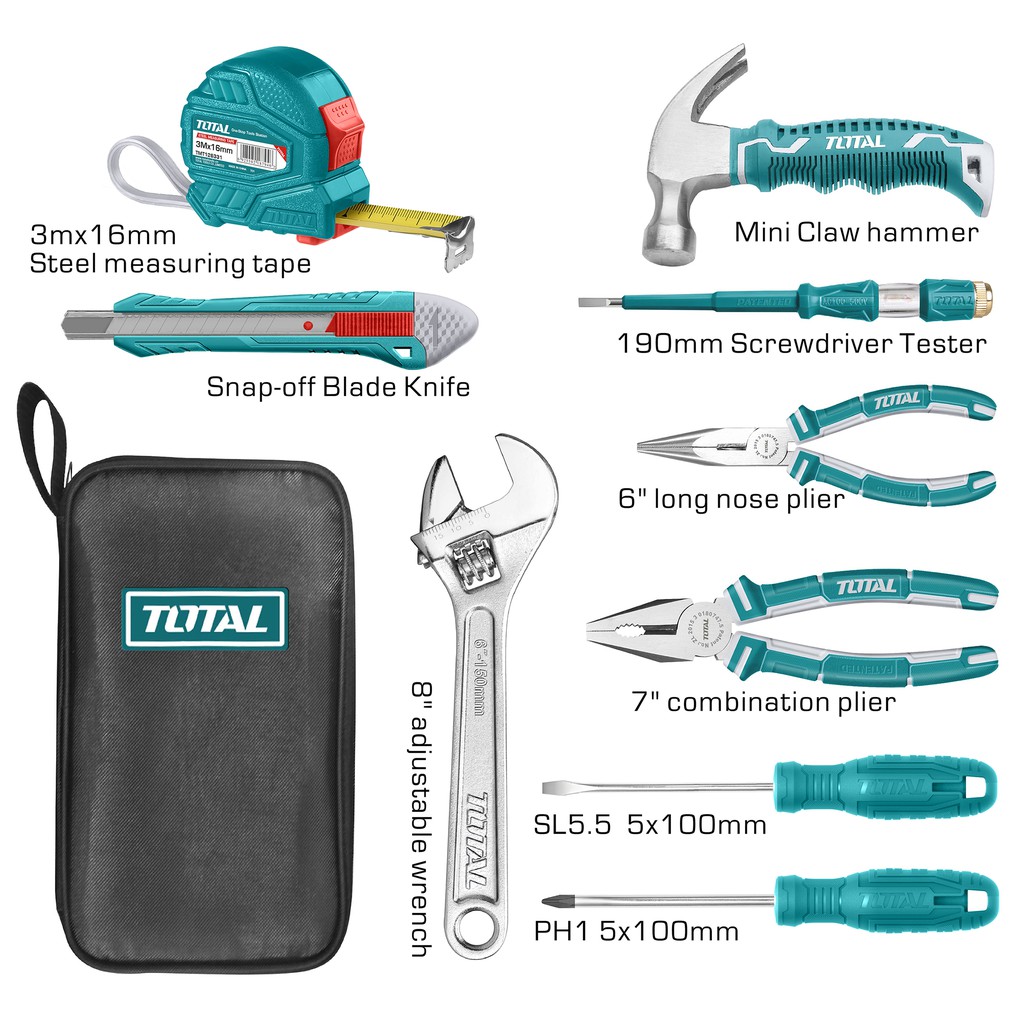 Jual Total Tools - Handtools Set 9 Pcs/Tools Set Thkthp90096 | Shopee ...