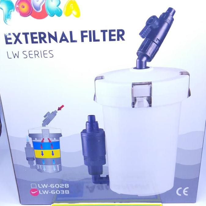 Jual restok Topka external filter lw 603b 603 b filter samping aquarium ...