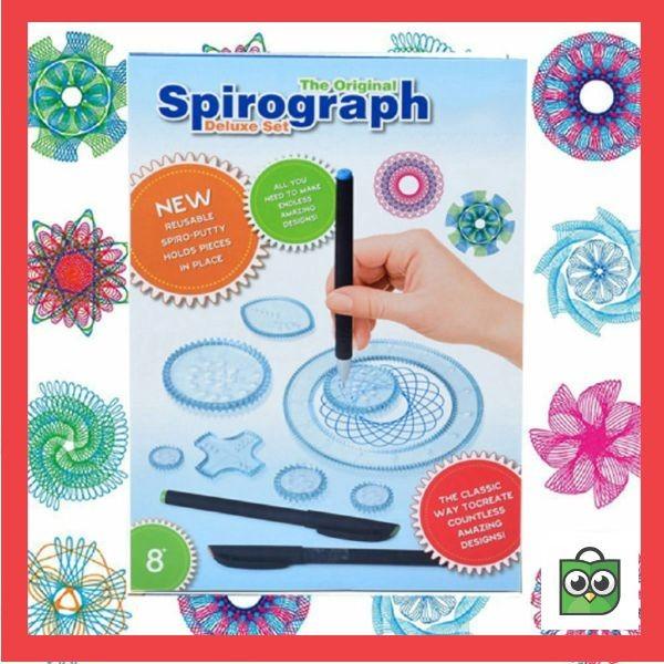 Jual Promo 27Pcs Original Spirograph Design Set Tin Draw Drawing Kids ...