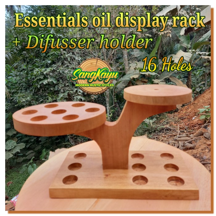 Jual SangKayu Essential Oil Rak Essential Oils 16 Holes + Air ...