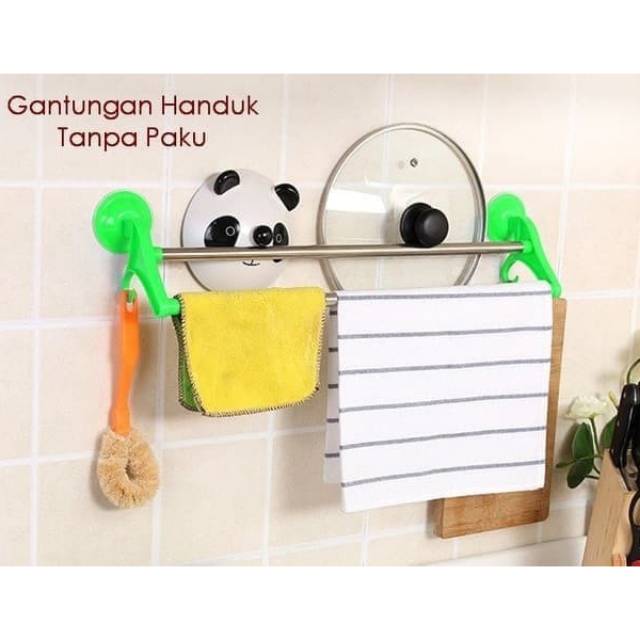 Jual GANTUNGAN HANDUK TANPA PAKU 2 pipa /HANGER HANDUK/TANPA NGEBOR ...