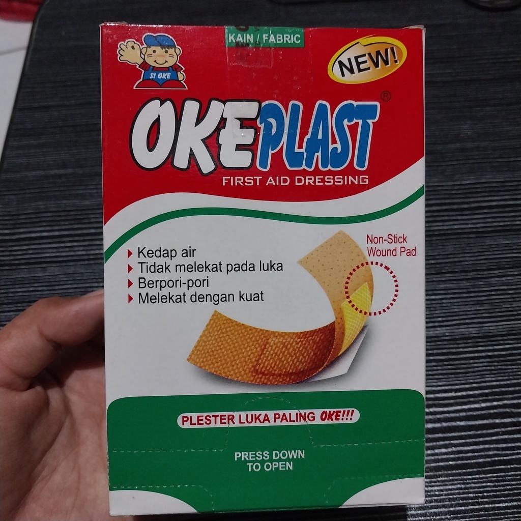 Jual RMJ Plester OKEPLAST First Aid Dressing 1 kotak isi 100 strips ...