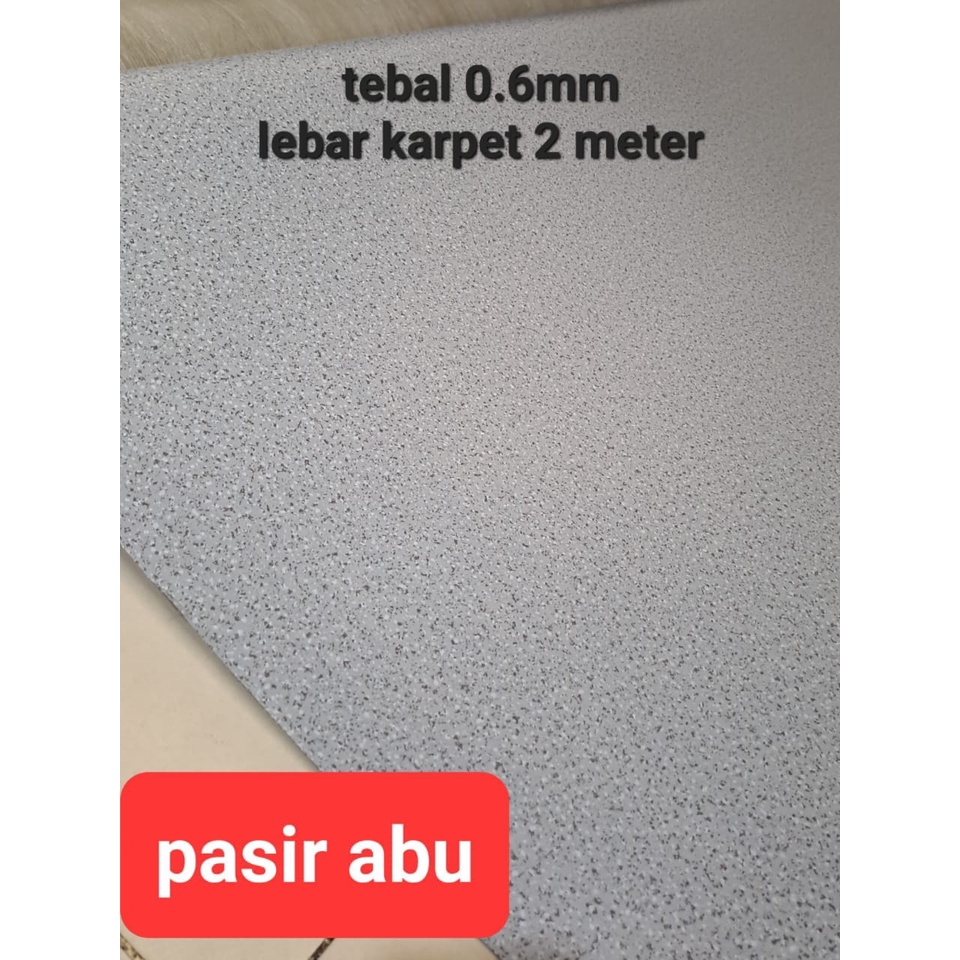 Jual Karpet lantai vinyl tebal 0.6MM IMPOR KILAP (lebar 2m x 1 Meter ...