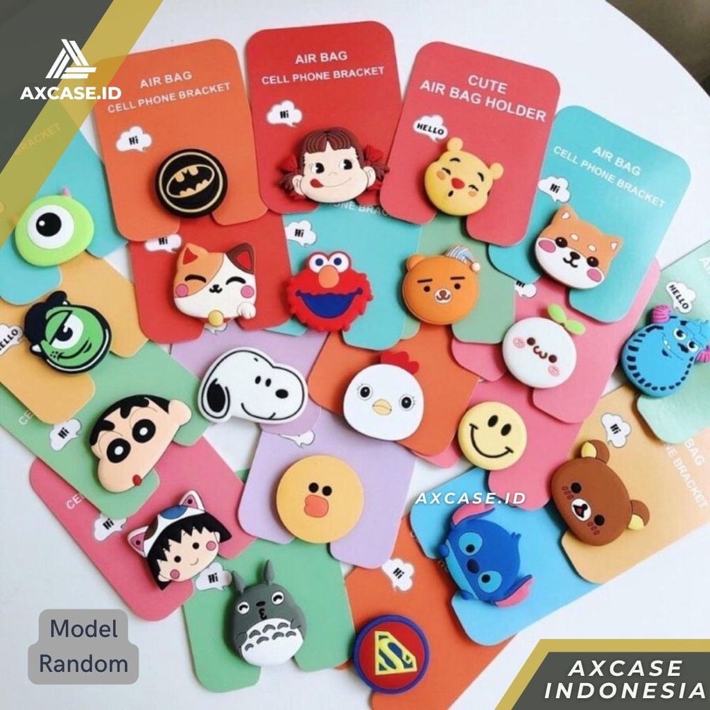 Jual Pop Socket Handphone Character 3D Griptok Karakter Hand Holder ...