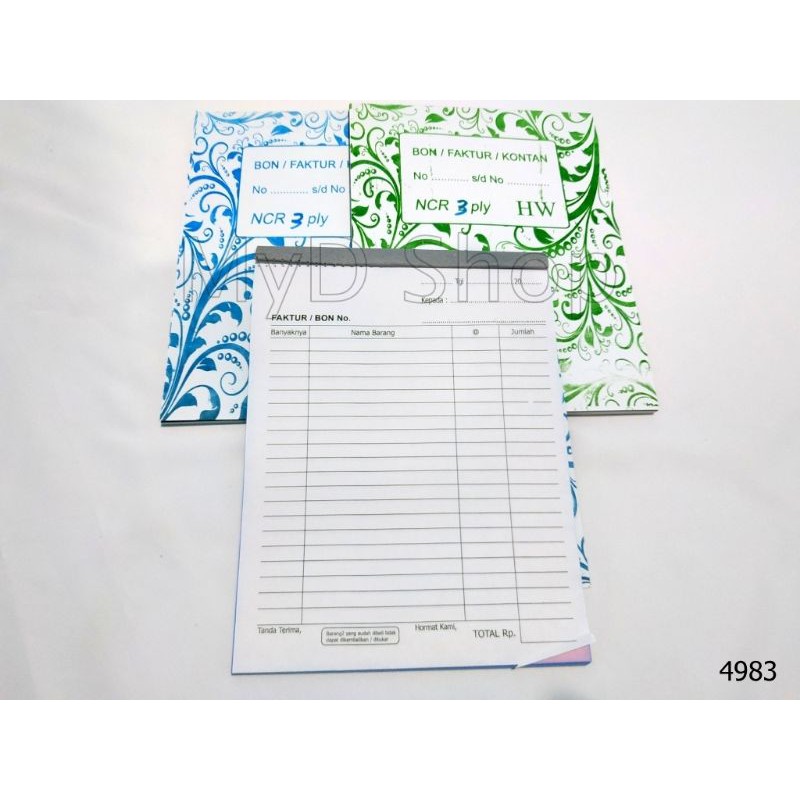 Jual BON FAKTUR RANGKAP 3 BESAR MURAH BERKUALITAS | Shopee Indonesia