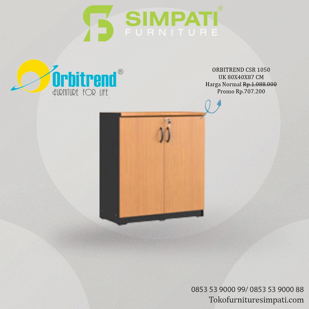 Jual Rak Buku/Arsip Pendek Tanpa Kaca Orbitrend CSR 1050 | Shopee Indonesia