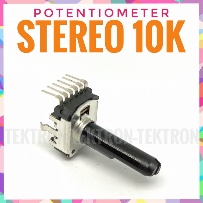 Jual Potentiometer Stereo 10K B10K potensio trimmer 10KB 103 10Kohm ...