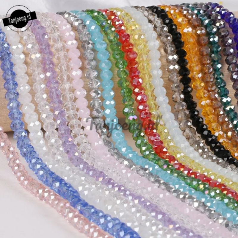 Jual Manik Crystal Ceko Bening Kristal Gepeng Ceko Bapao 4/6/8 mm ...