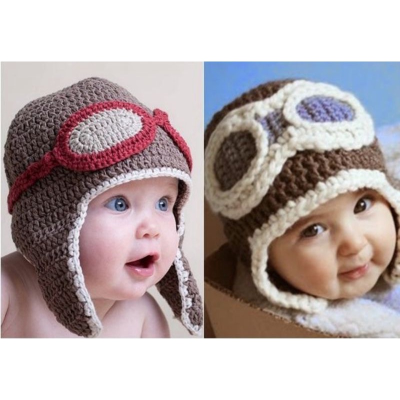 Jual ( ORIGINAL ) topi rajut/topi pilot /topi bayi | Shopee Indonesia