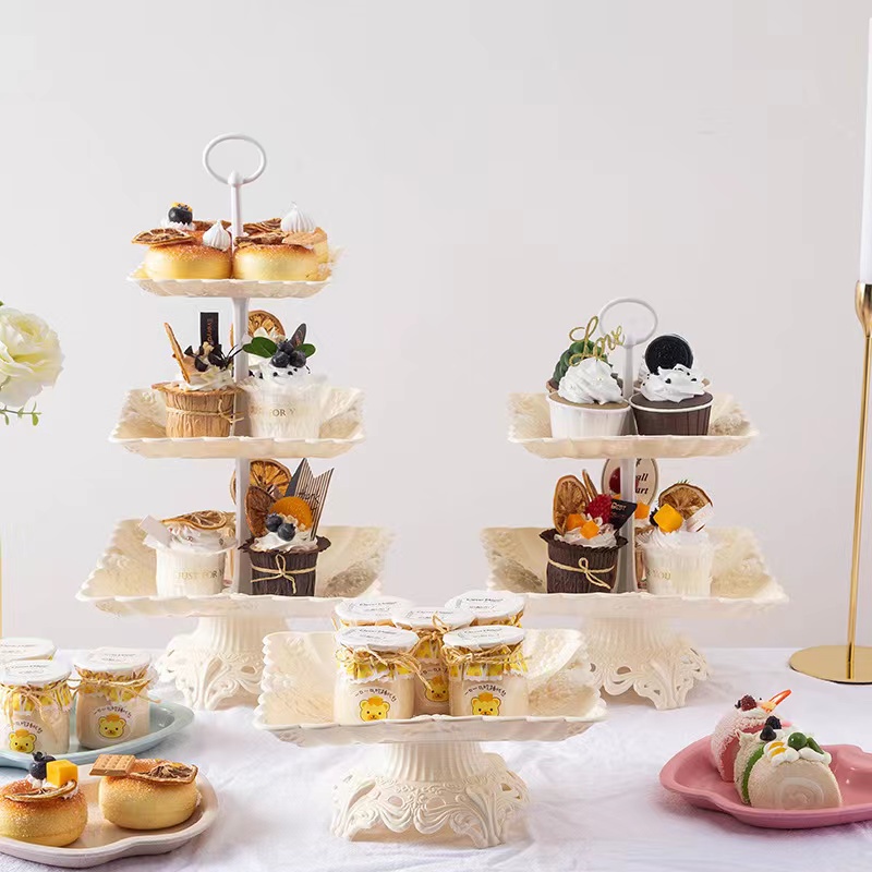 Jual Cupcake Stand/FruitDessert Table/Rak Makan Kue Buah Cake Plate ...