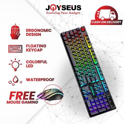Jual JOYSEUS Gaming Keyboard dan Mouse RGB Set Gaming USB Cable RGB ...