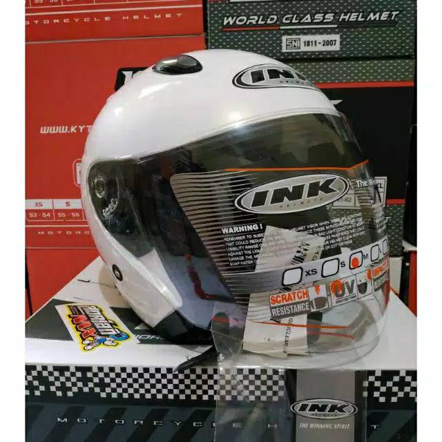 Jual HELM INK CENTRO WHITE ORIGINAL 100% HELM INK CENTRO ORI PUTIH HELM ...