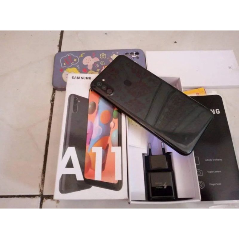 Jual SAMSUNG A11 RAM 3 ROM 32 SECOND FULLSET ORIGINAL | Shopee Indonesia